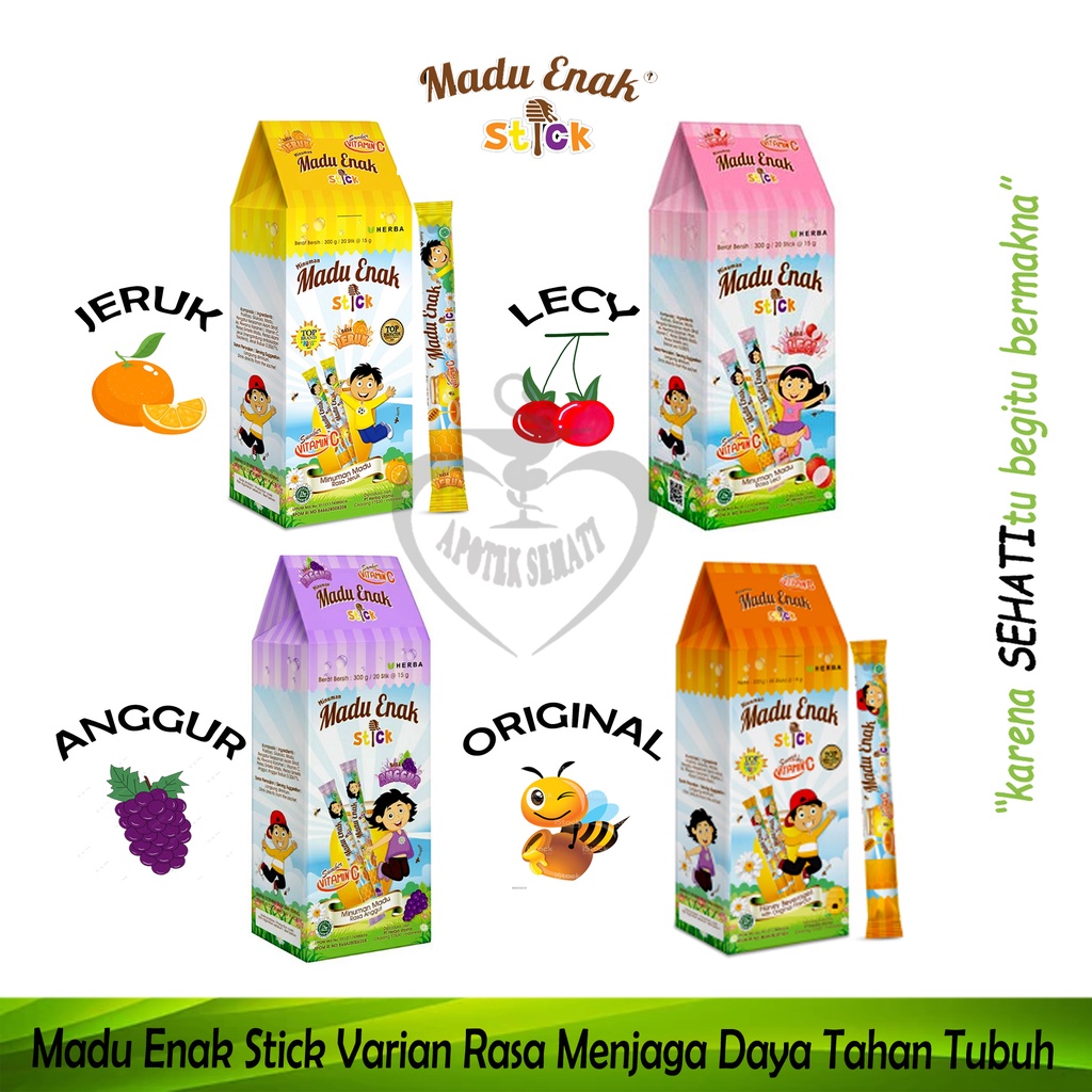 Jual Madu Enak Stick Anak Minuman Kesehatan All Varian Rasa | Shopee ...
