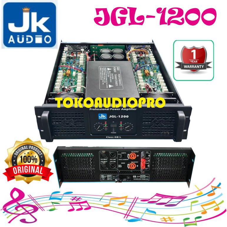 Jual Power JK Audio JGL-1200 2-Channel Power Amplifier JK Audio Jgl1200 | Shopee Indonesia