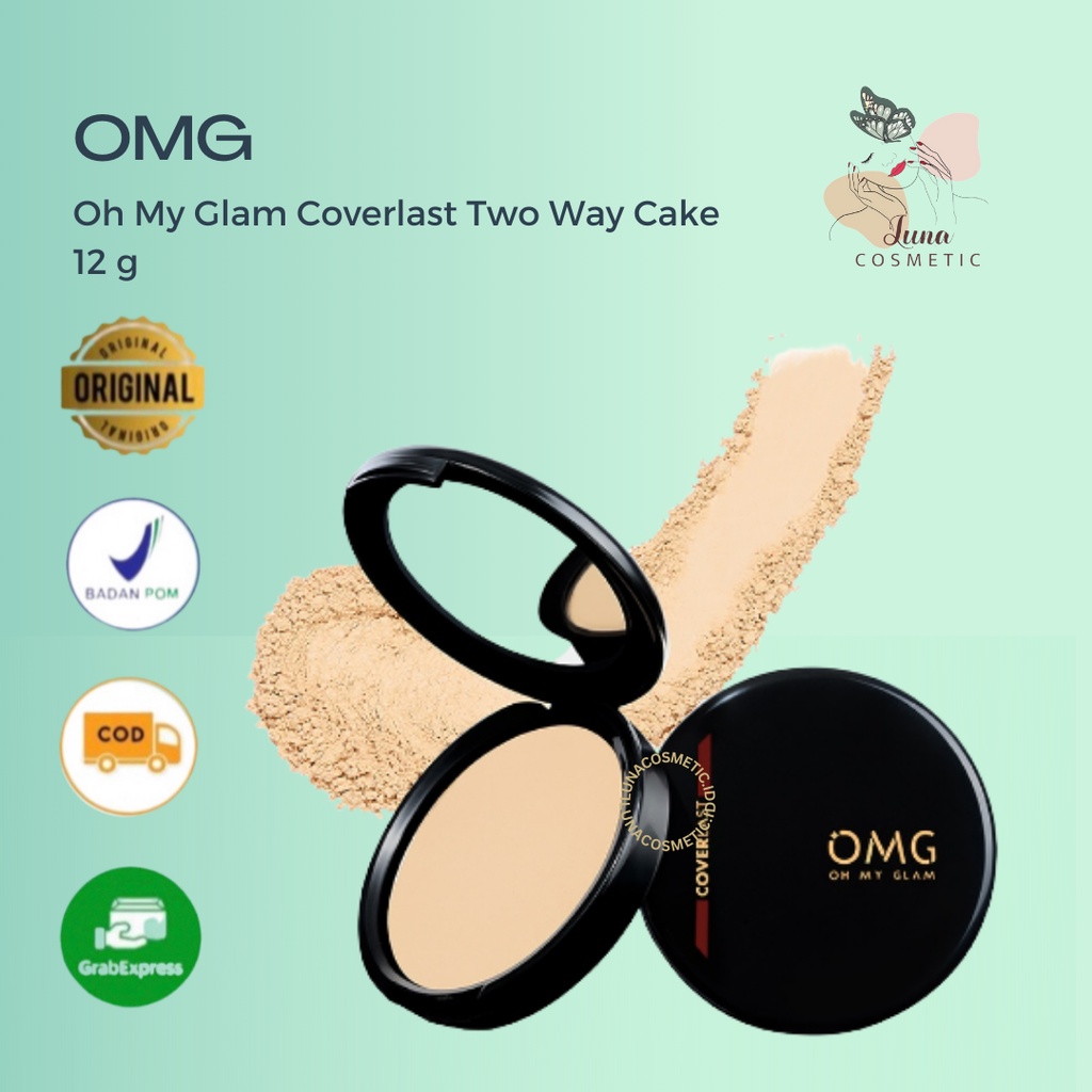 Jual OMG Oh My Glam Coverlast Two Way Cake 12 g - Bedak Padat Kontrol ...