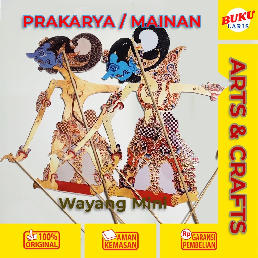 Jual Wayang Kertas Karton Mini Mainan Anak Prakarya Keluarga Bima ...