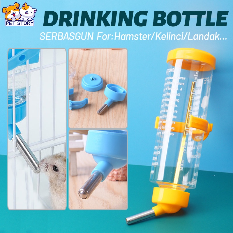 Jual Botol Minum Hamster Kelinci Kucing Anjing Tempat Minum Gantung ...