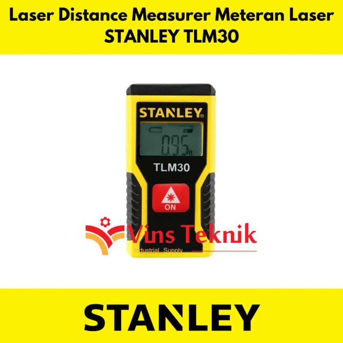 Jual Meteran Laser STANLEY Alat Ukur Laser 9 Meter TLM30 | Shopee Indonesia
