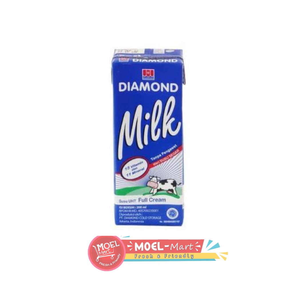 Jual DIAMOND Milk UHT Full Cream 200ml | Shopee Indonesia