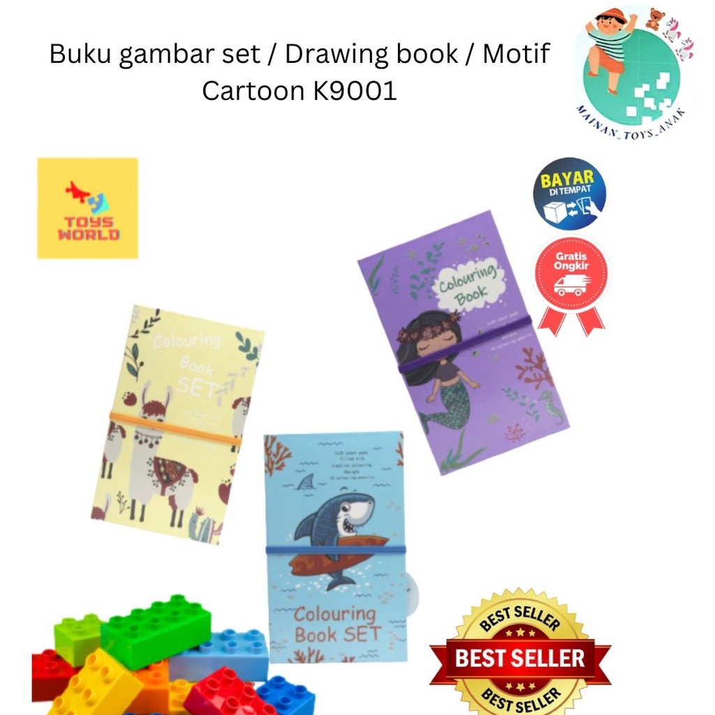 Jual Buku gambar set / Drawing book / Motif Cartoon K9001 | Shopee ...