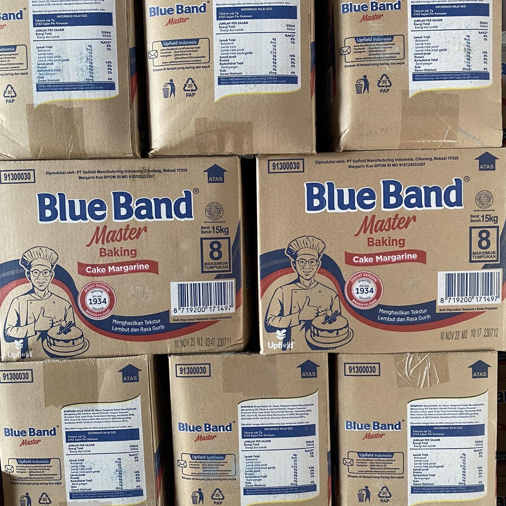 Jual BLUE BAND MASTER CAKE MARGARINE / MENTEGA BLUEBAND 15 KG | Shopee ...