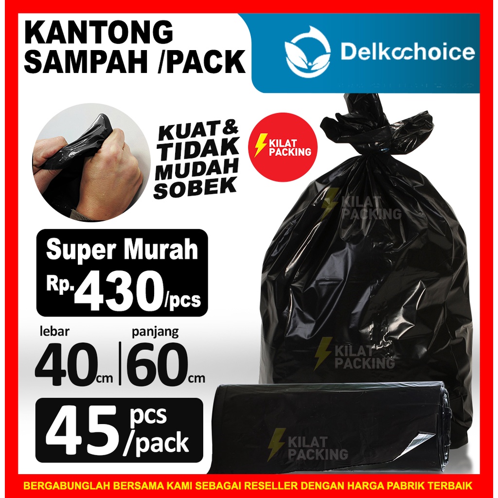 Jual PLASTIK SAMPAH | KANTONG PLASTIK SAMPAH | TRASH BAG BESAR / JUMBO ...