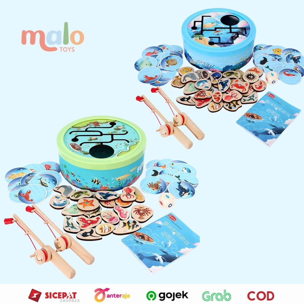 Jual Malotoys - Onshine Fishing Pond Magnet Pancing Ikan Mengenal Jenis ...