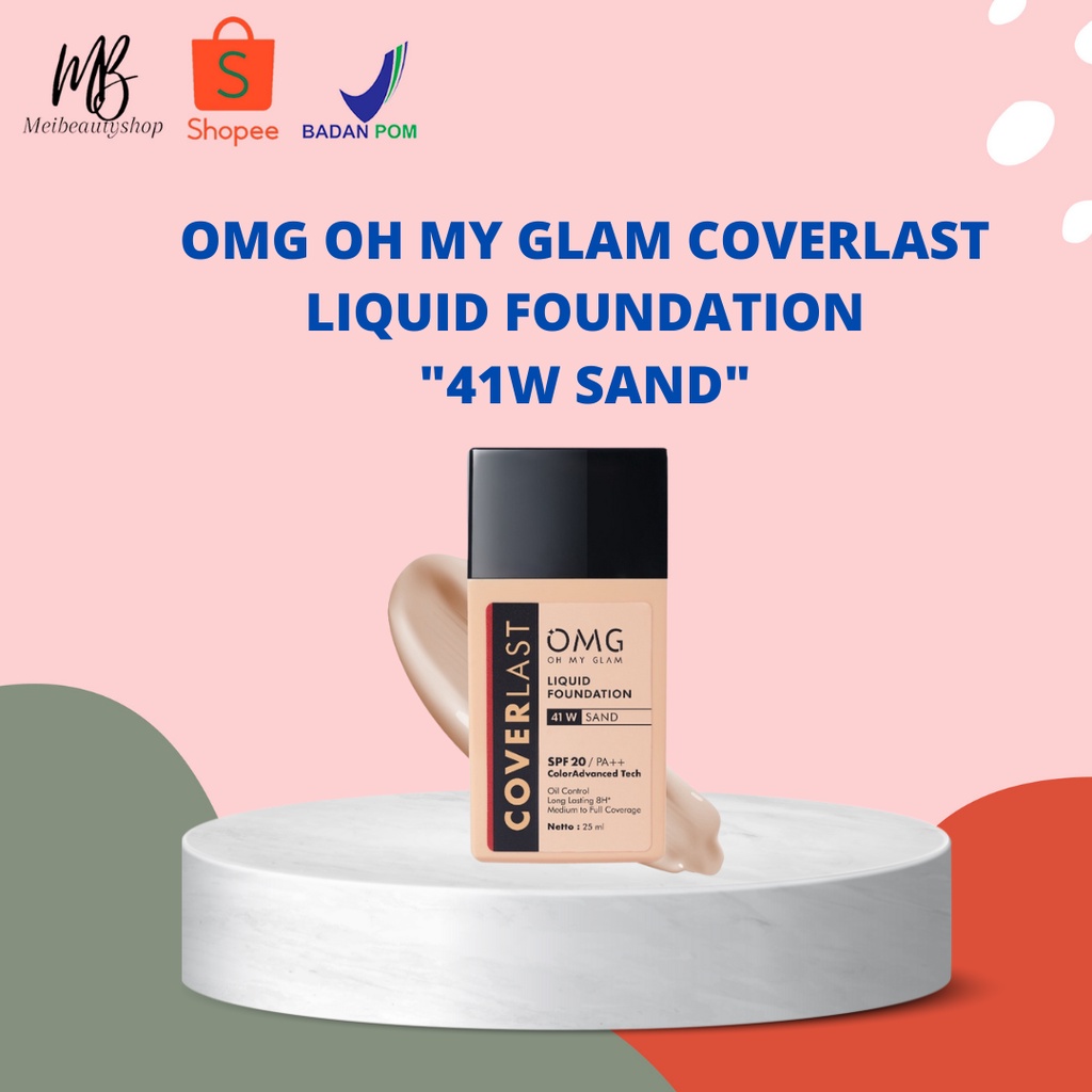 Jual OMG Oh My Glam Coverlast Liquid Foundation- Alas Bedak | Shopee ...