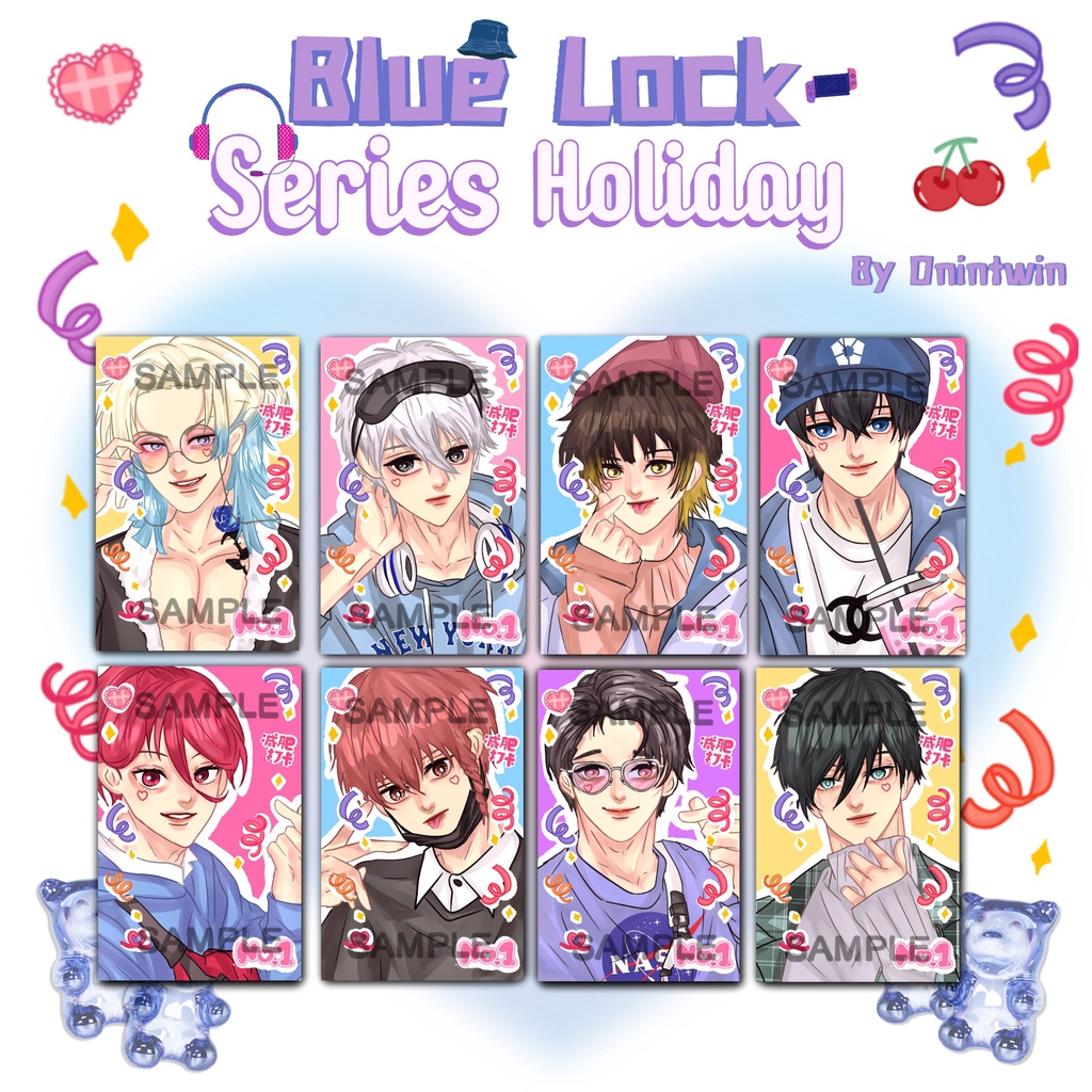 Jual BLUE LOCK holiday series photocard by onintwin / BLUELOCK keychain ...