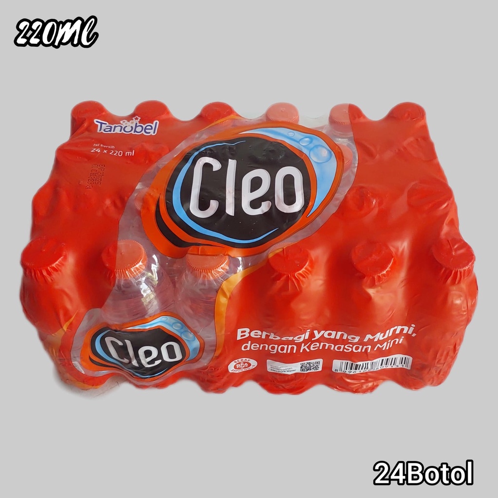 Jual Cleo Air Minum Mineral 1 Krat Mini 24 Botol Water Segar | Shopee Indonesia