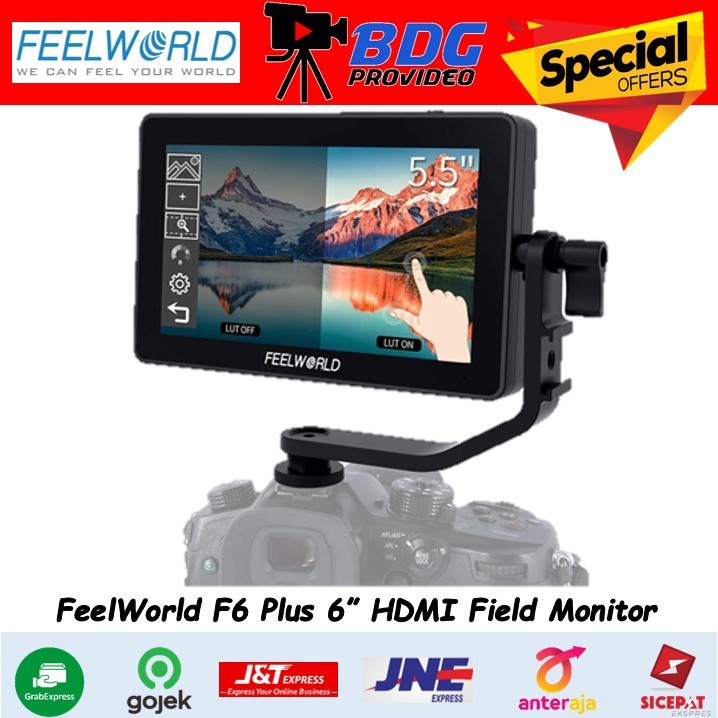 Jual Feelworld F6 Plus 6 Inch Ips Fhd 4k Hdmi Field Monitor Shopee