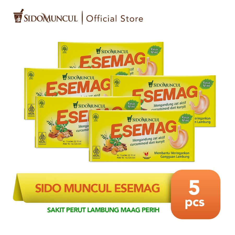 Jual Sido Muncul Esemag Cair 5x5's - Sakit Perut Lambung Maag Perih ...