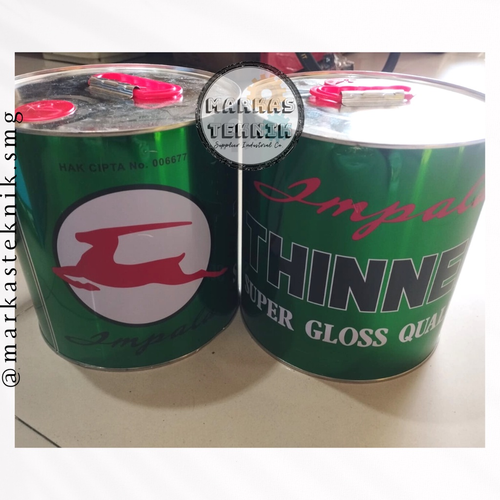 Jual Thinner IMPALA Hijau Galon / Thinner Pengencer Cat IMPALA Galon 5L | Shopee Indonesia