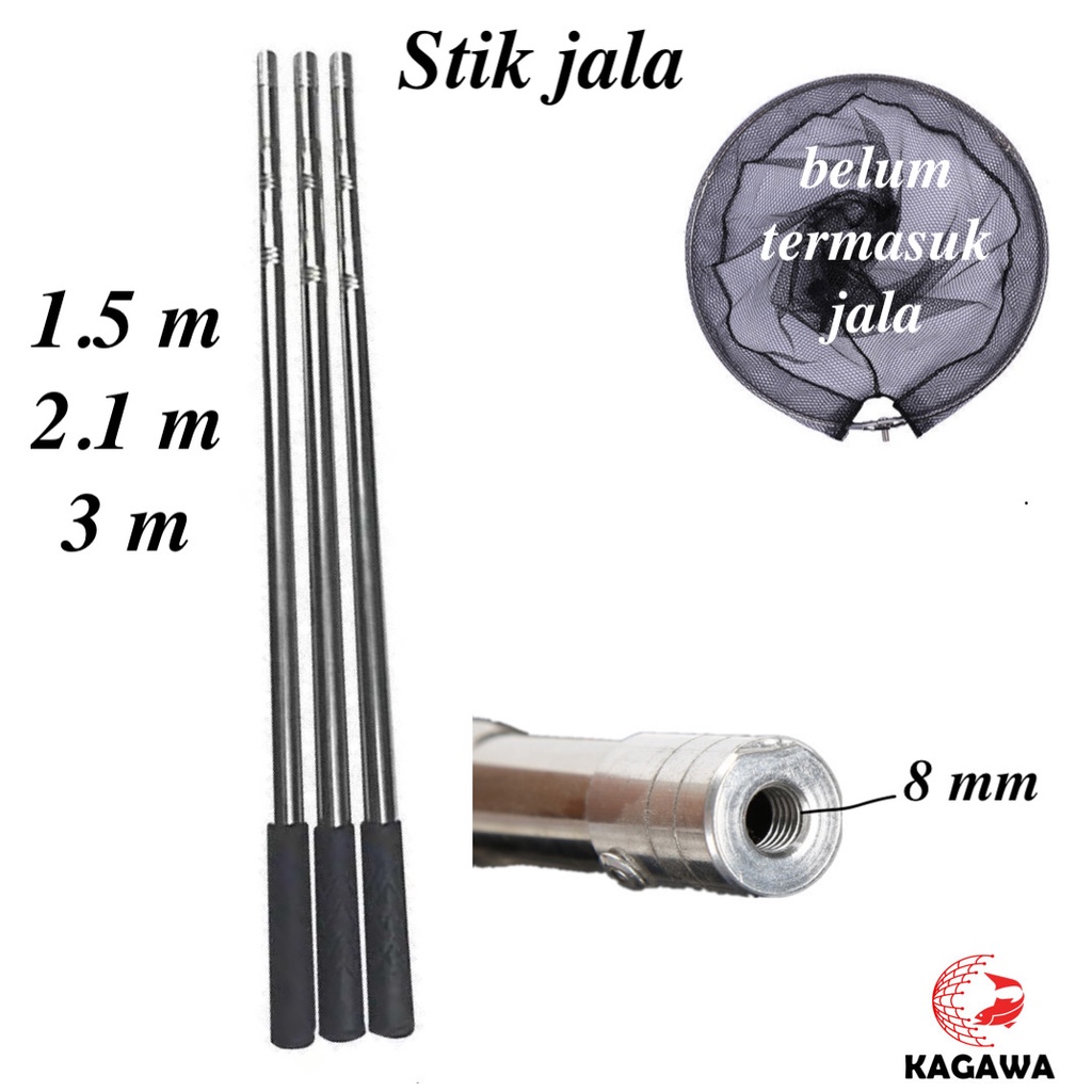 Jual Tanggok Serokan jala ikan/Tongkat Stik Pencedok/ Serokan Jala Ikan ...