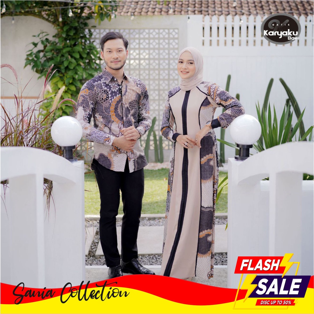 Jual Baju Couple Pasangan keluarga Terbaru 2024 Batik Gamis Kebaya Kapel Keluarga Suami Istri ...