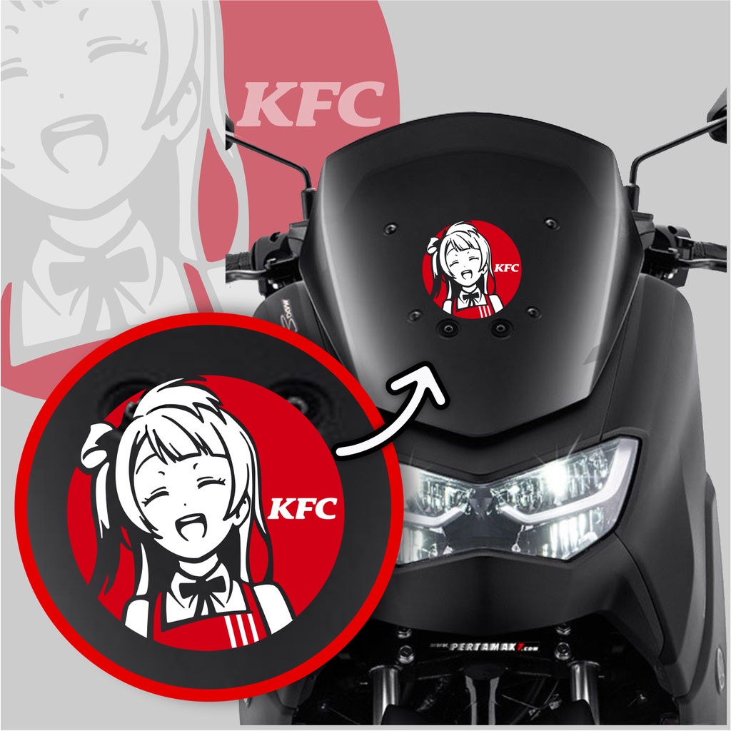 Jual STIKER MOTOR CUTTING KFC ANIME DECAL PREMIUM GRADE | Shopee Indonesia