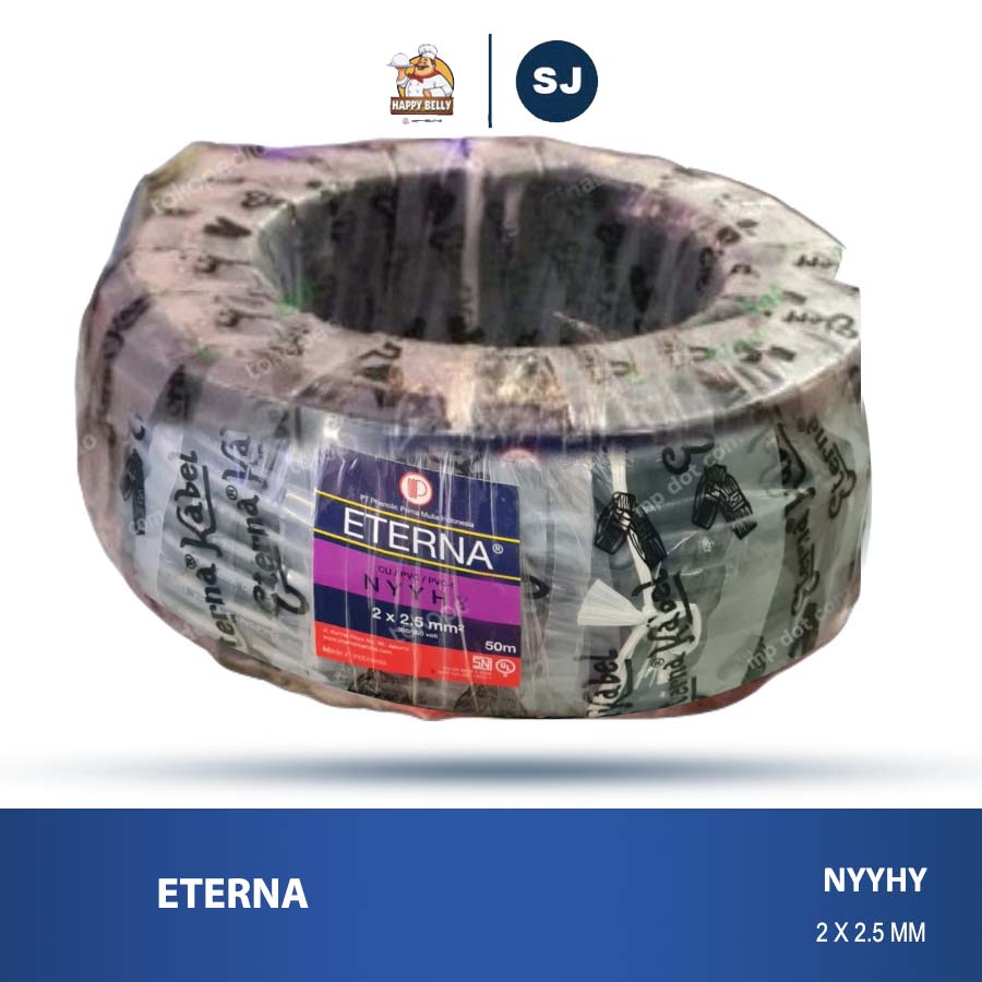 Jual Kabel NYYHY 2 x 2,5 mm Eterna (Hitam Serabut) | Shopee Indonesia