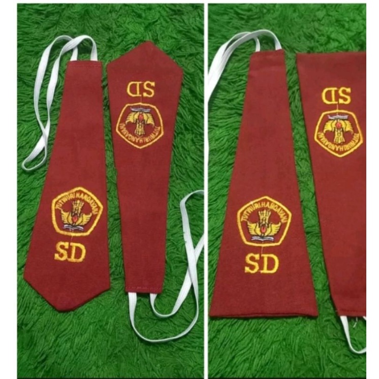 Jual dasi sd perempuan laki laki bordir 10 PCS | Shopee Indonesia