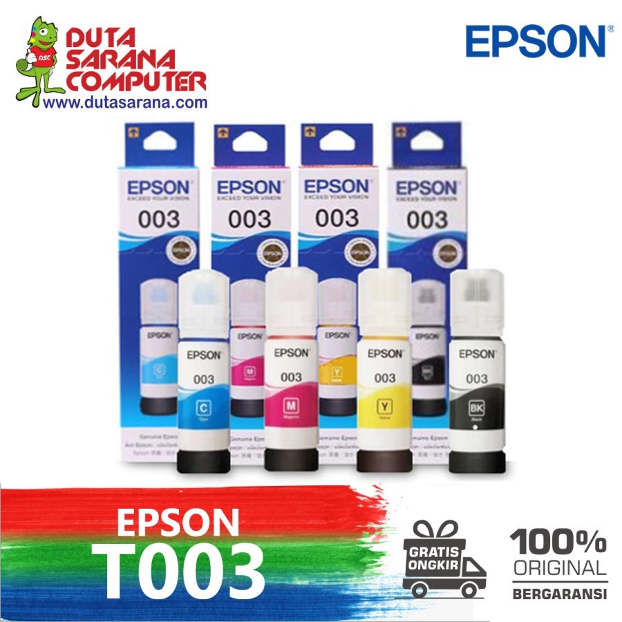 Jual Tinta Epson 003 T003 L3110 L3150 L1110 L3101 L5190 Tinta Epson 100 ...