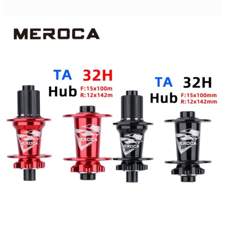 Jual Meroca Hub Freehub TA Thru Axle Hub Sepeda 5+2 Bearing 6 Pawl 32 ...