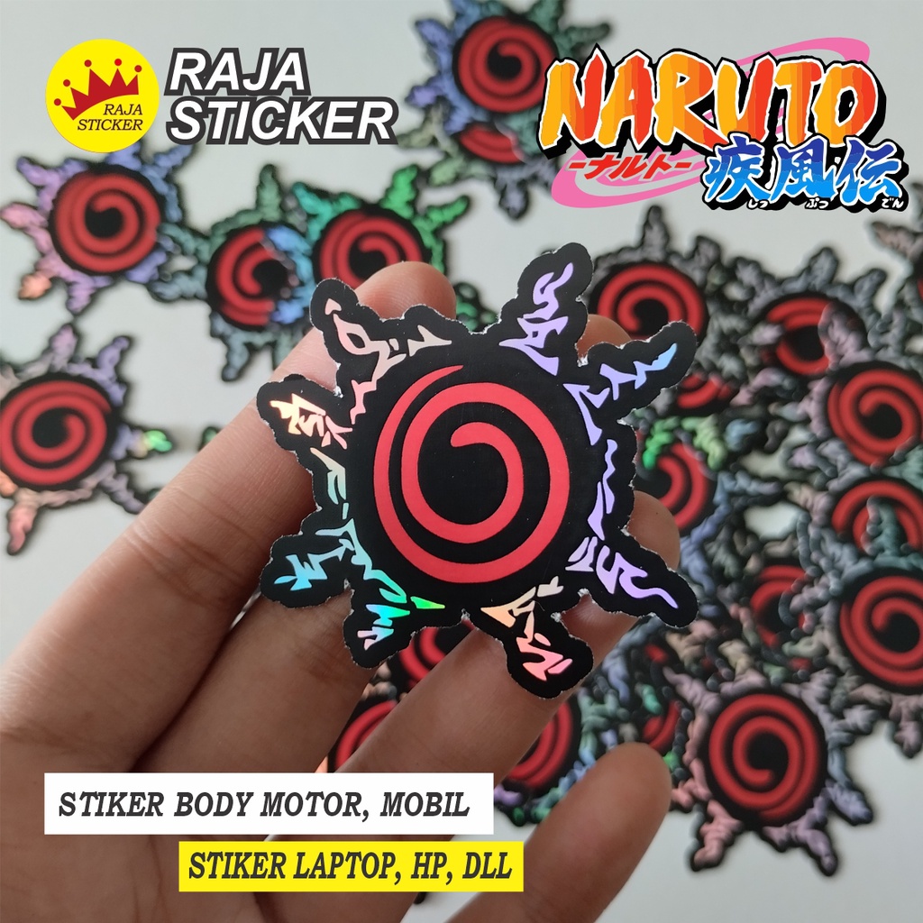 Jual Sticker Hologram Anime - Naruto - Segel Kurama | Shopee Indonesia