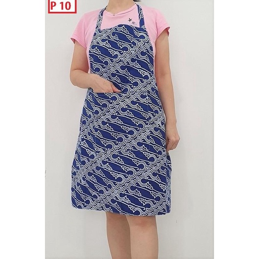 Jual CELEMEK BATIK MOTIF BATIK CAP APRON BATIK MOTIF TRADISIONAL ...