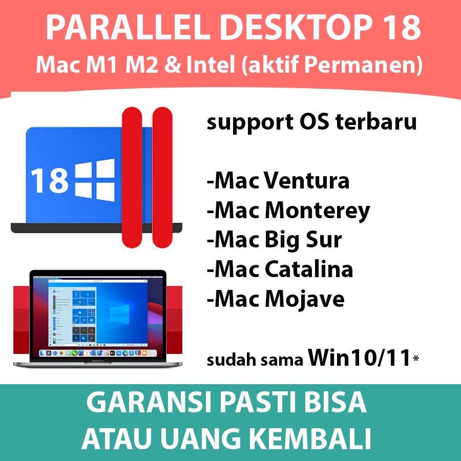 Jual Parallel Desktop 18 Garansi pasti bisa | Shopee Indonesia
