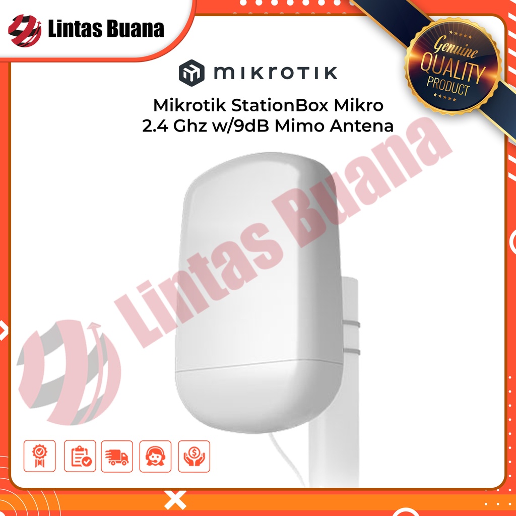 Jual Mikrotik StationBox Mikro 2.4 Ghz w /9dB Mimo Antena | Shopee ...