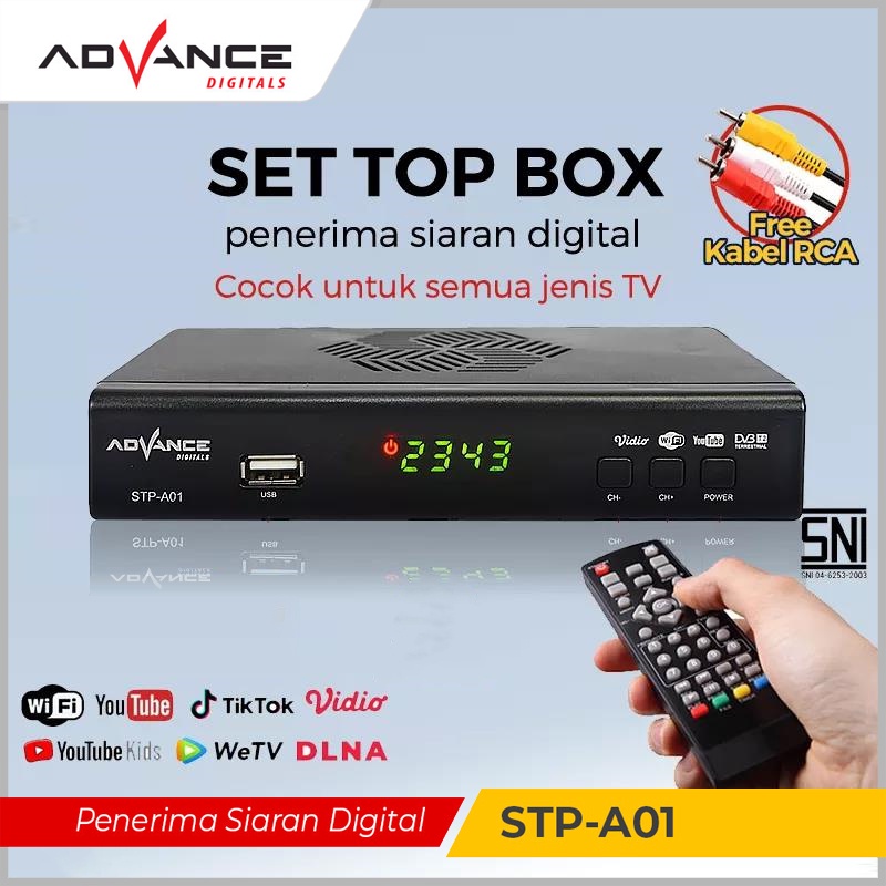 Jual Advance Set Top Box TV Digital Penerima Siaran Digital Receiver ...