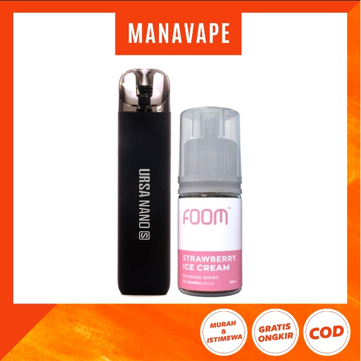Jual URSA NANO S POD AUTHENTIC by LOST VAPE + LIQUID FOOM 30ML | Shopee ...