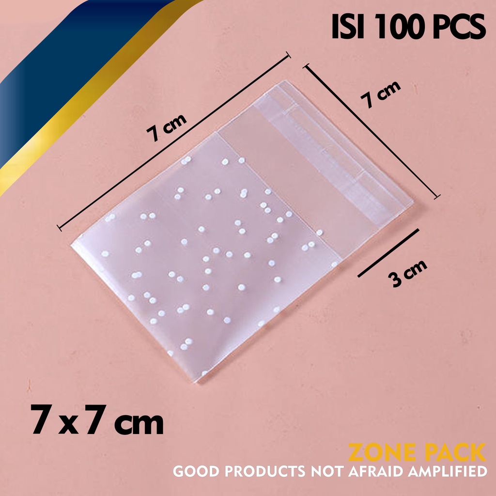Jual [ISI 100 PCS] Plastik Cookies Polkadot | Plastik OPP Polkadot Doff ...