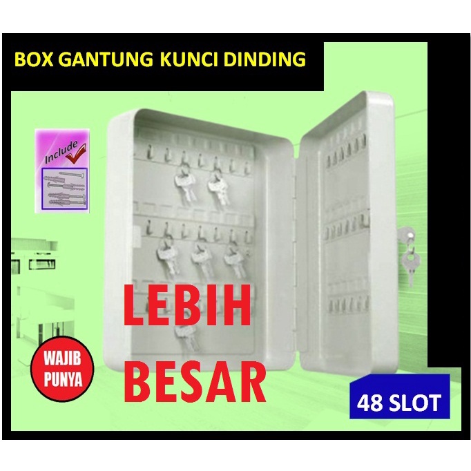 Jual Key Box KRISBOW 48 slot Kotak Penyimpan Kunci Box gantungan kunci ...