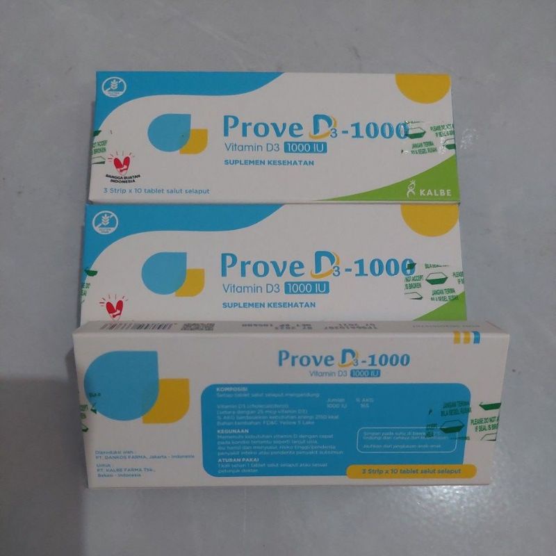 Jual Vitamin D3 Prove D3-1000 30 tab/box | Shopee Indonesia