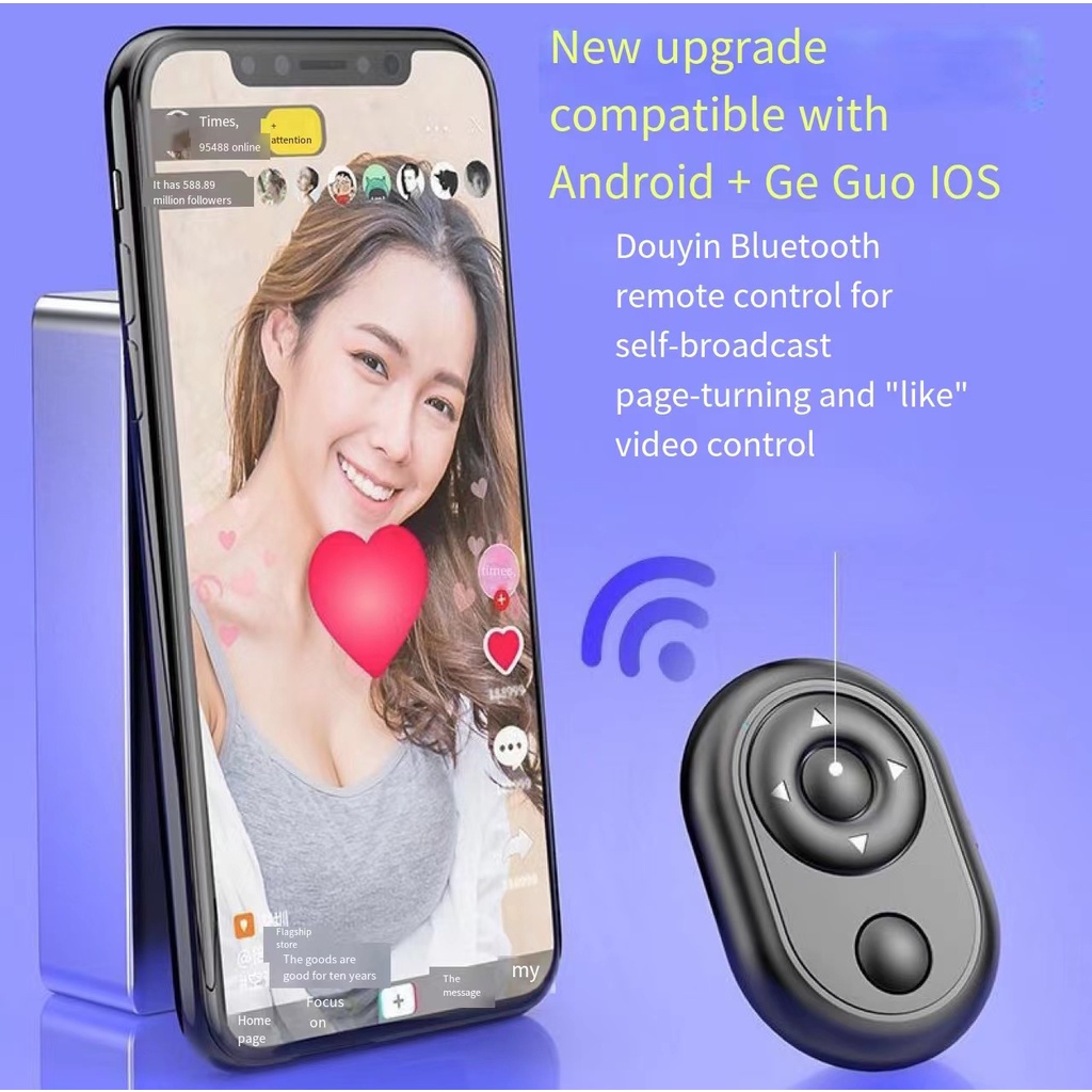 Jual Remot Control/ REMOTE SCROLL TIKTOK SHUTTER CAMERA BLUETOOTH ...
