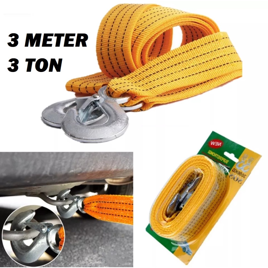 Jual Tali Derek Towing Rope Mobil Emergency Tow Strap Tarik Gandeng ...