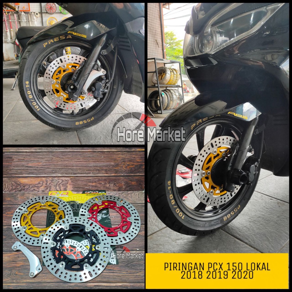 Jual PIRINGAN CAKRAM NEW PCX 150 PCX 160 ABS CBS FLOATING 260MM DEPAN MERK DELKEVIC 2025 2024 ...