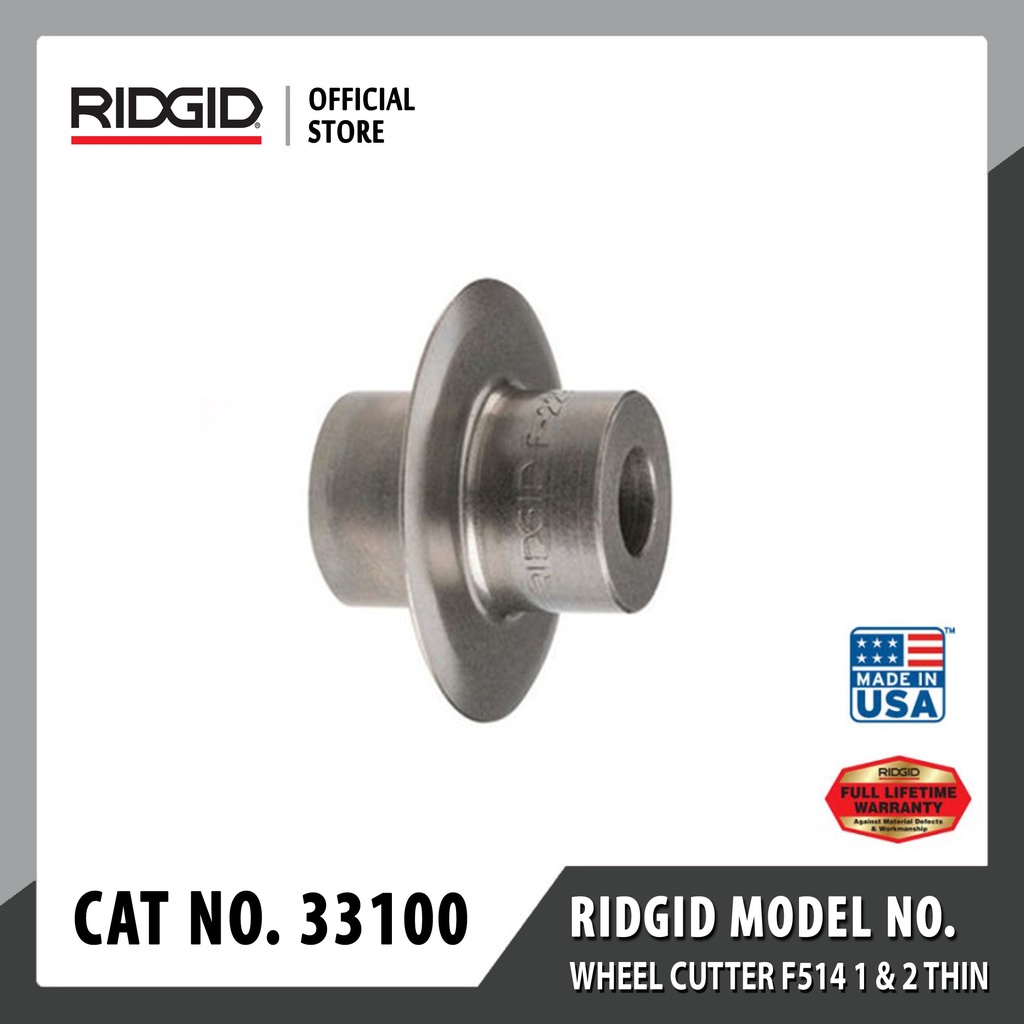 Jual RIDGID Wheel Cutter F514 1 & 2 Thin 33100 | Shopee Indonesia