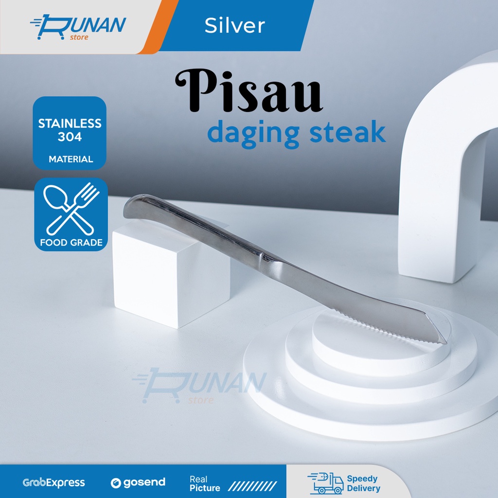 Jual Pisau Steak Stainless Silver Pisau Makan Hotel Cutlery Knife Steak ...