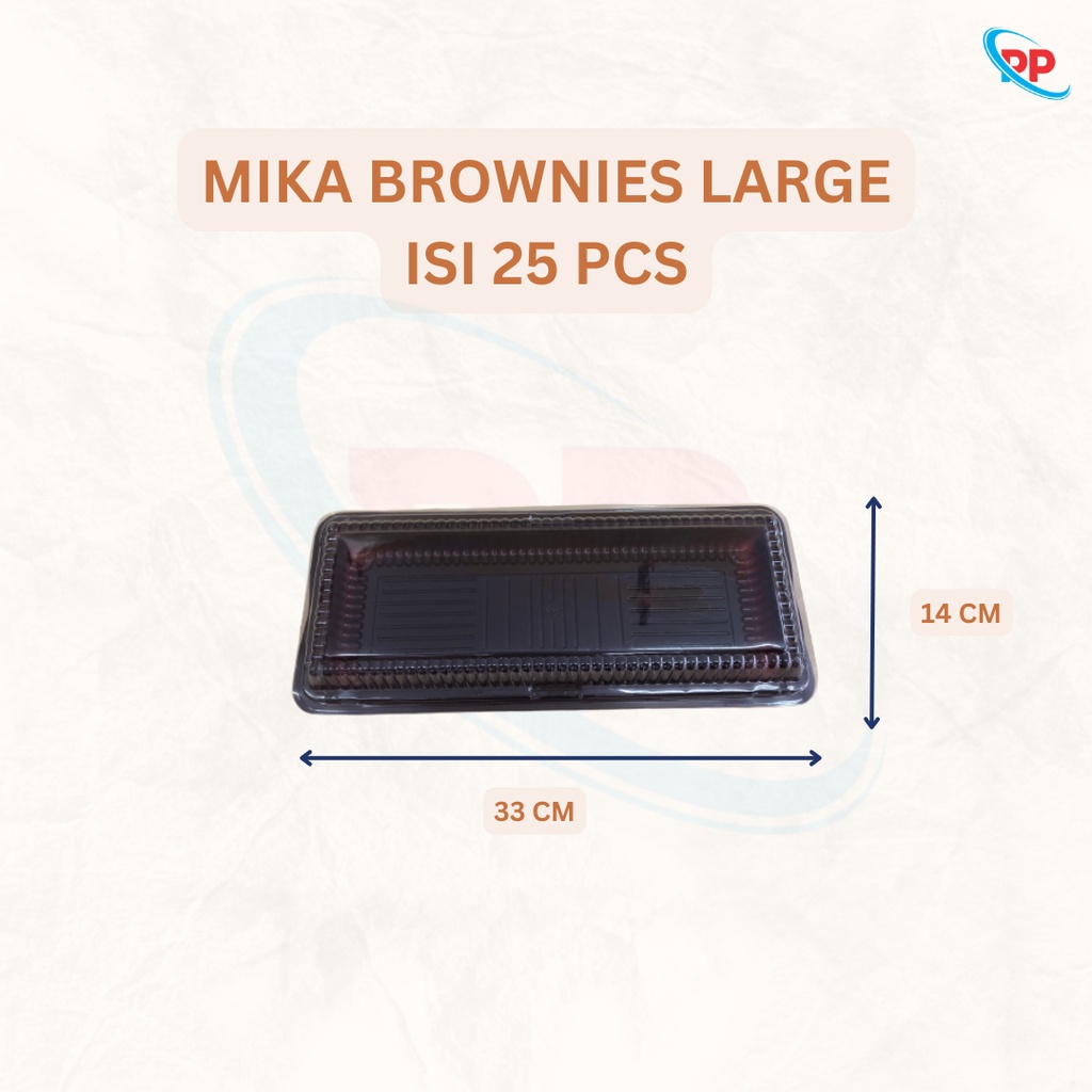 Jual Mika Brownies/Tempat Kue/ Mika Plastik Kue KECIL SEDANG BESAR ...