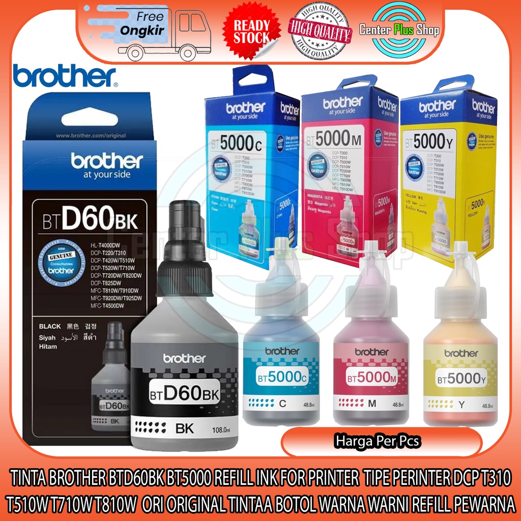 Jual Brother Tinta Refill Reffil Btd60bk Bt5000 Ink For Printer Dcp ...
