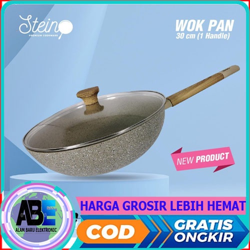 Jual STEIN COOKWARE WOK PAN 30 CM TUTUP KACA ANTI LENGKET PROMO ...