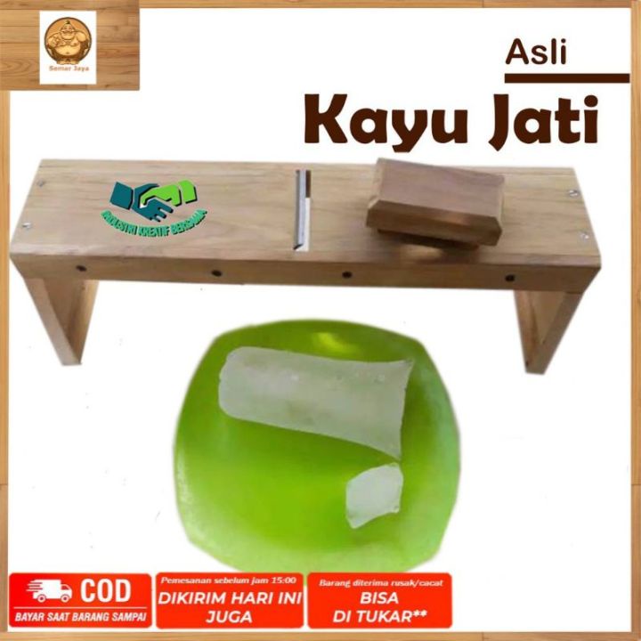 Jual Alat Parut es batu kayu jati/Serutan Es Batu Manual/Pasah Es Serut ...
