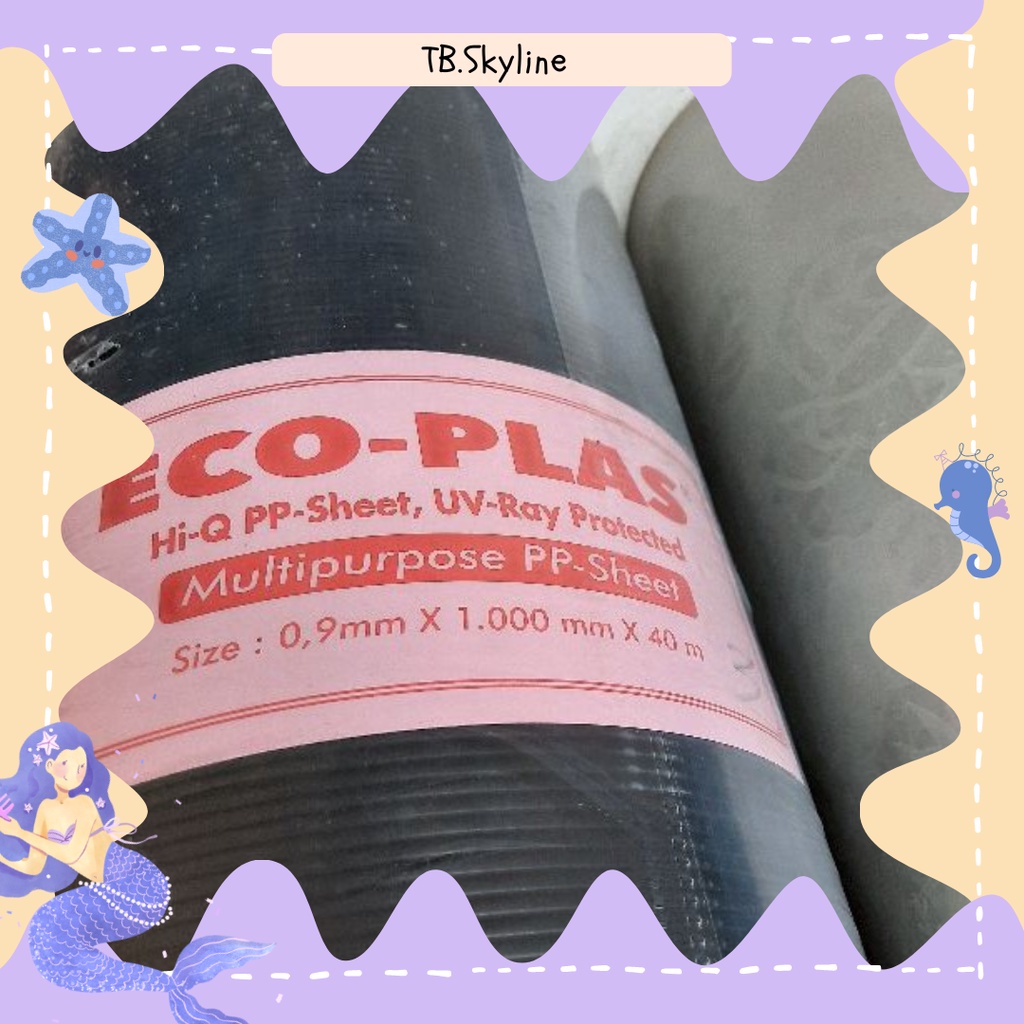 Jual Fiber Pagar / Penutup Pagar TEBAL (0,9mm) motif garis ECOPLAS (1m) | Shopee Indonesia