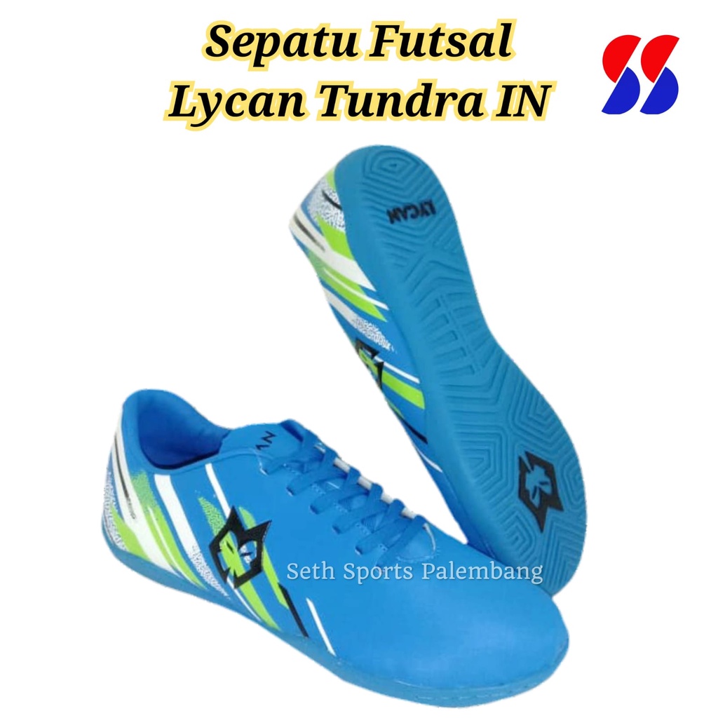 Jual Sepatu Futsal Lycan Tundra IN Original - Blue/Black | Shopee Indonesia