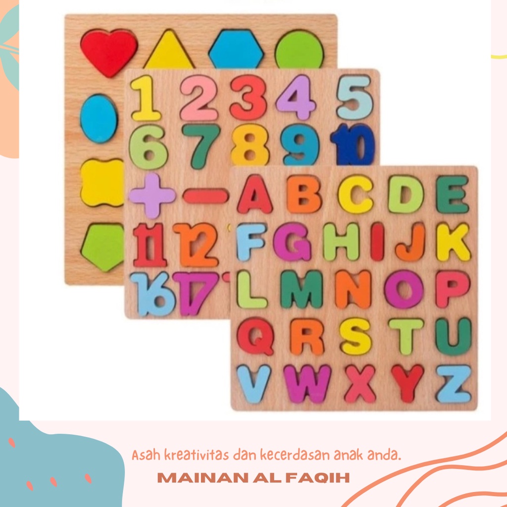 Jual Mainan Edukatif Anak / Puzzle Alphabet / Alphabet Chunky Puzzle ...
