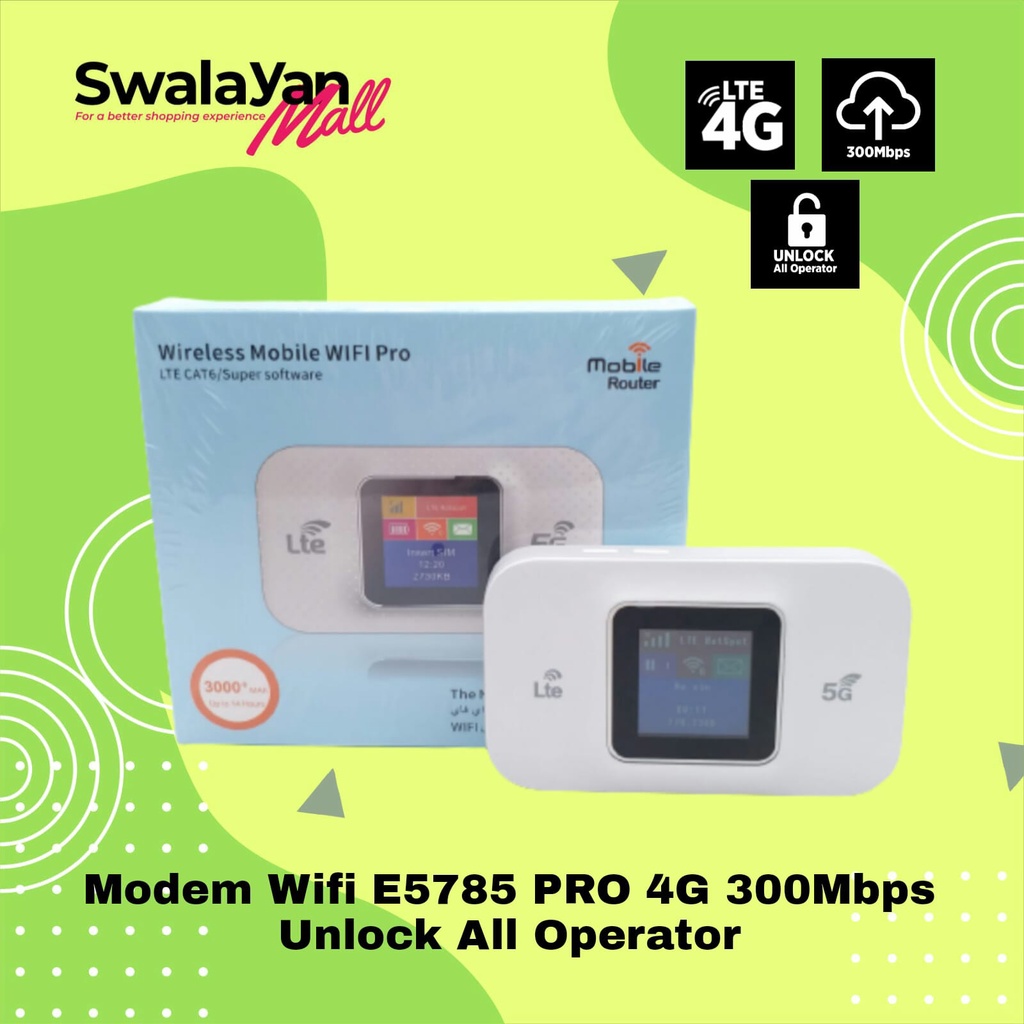 Jual Modem Wifi E5785 PRO Mifi 4G / 5G 300Mbps Unlock All Operator Bisa ...