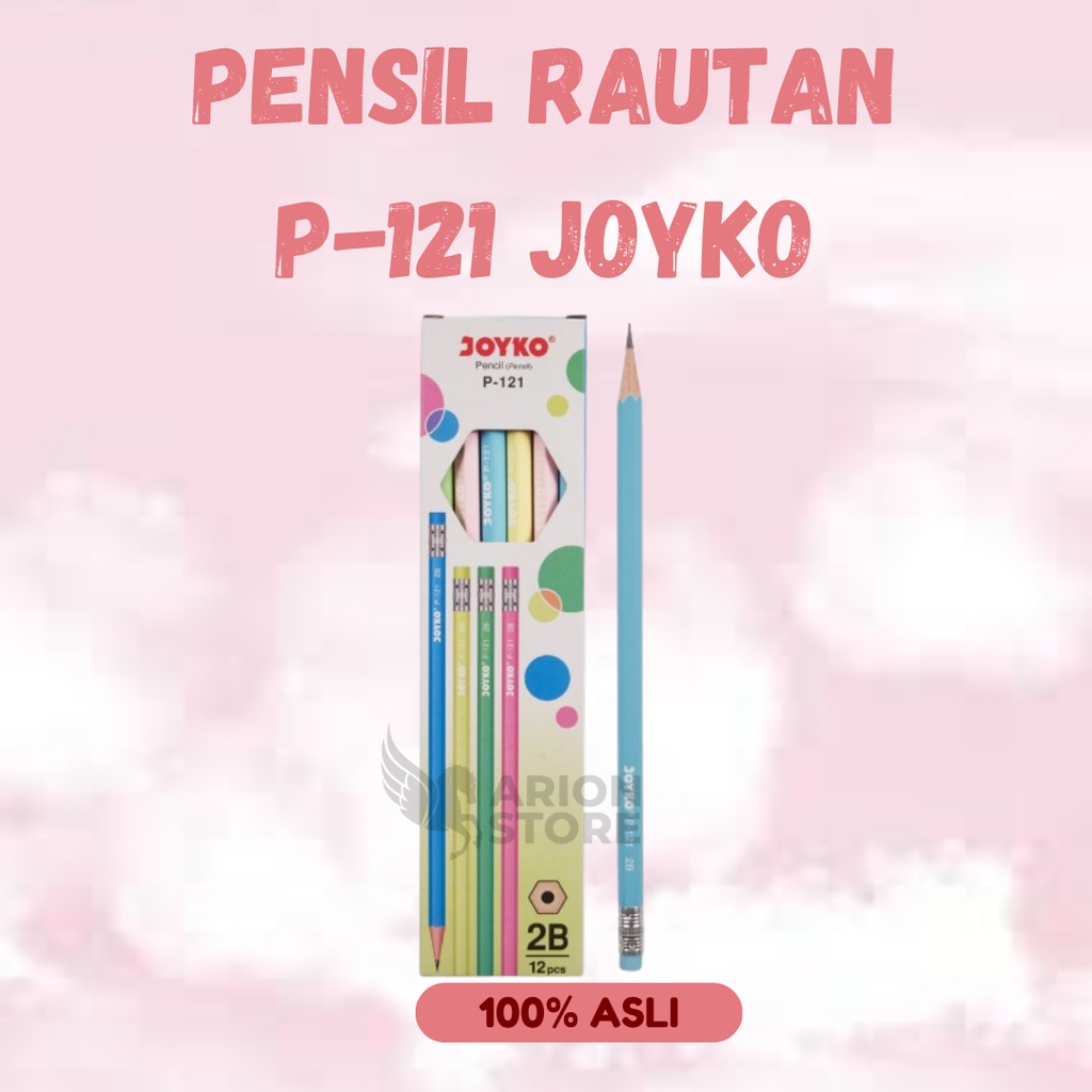 Jual [ARION STORE] Pensil Rautan 2B P-121 Warna Pastel / Pensil Rautan ...
