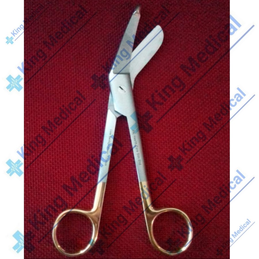 Jual Gunting Verban Lister Bandage Scissor 18cm TC Gold Premium Quality ...