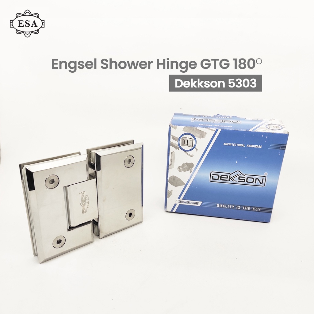 Jual Engsel Shower Hinge Dekkson 5303 Glass to Glass 180 | Shopee Indonesia
