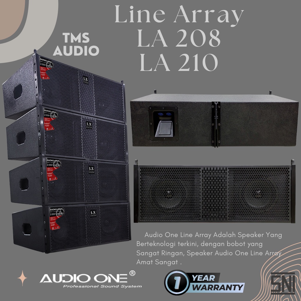 Jual 1pcs Speaker Line Array Audio One LA 208 210 Passive - Speaker ...